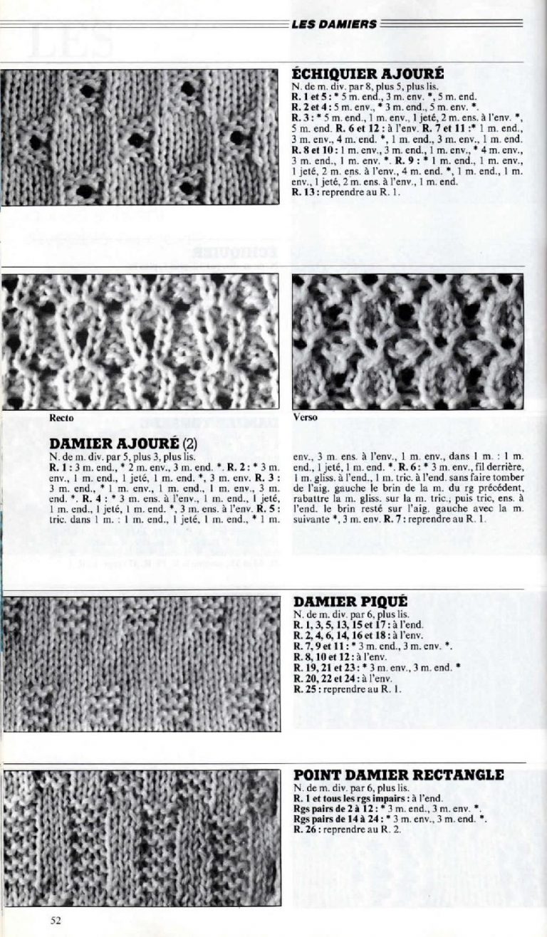 Point de damier, comment le tricoter ? - Le blog de Ladylaine