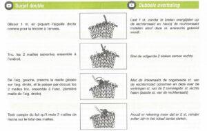 Surjet simple et double au tricot - Tuto - Le blog de Ladylaine