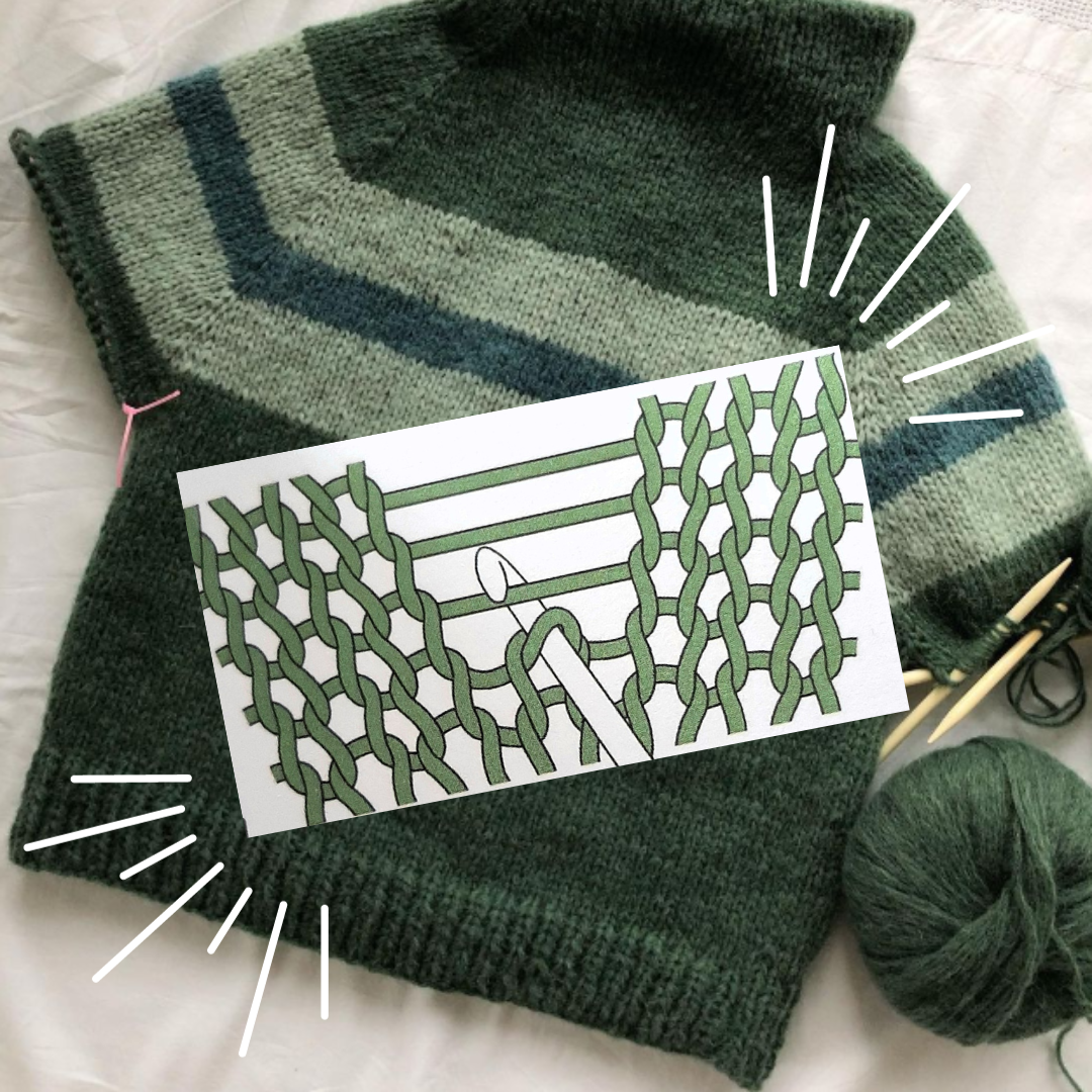 Comment rattraper une maille au tricot ? - Le blog de Ladylaine